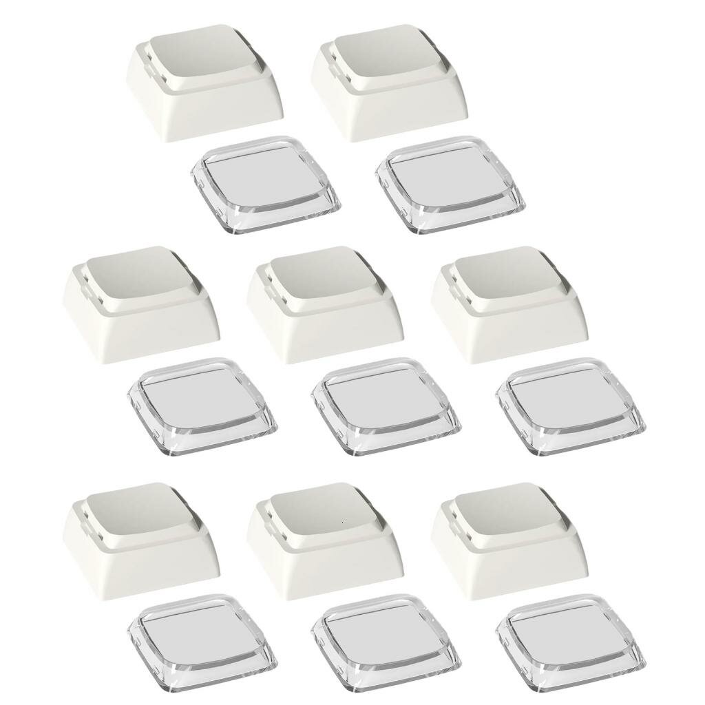 XDA Высокие подсвечиваемые кейкапы 8 шт, Белый