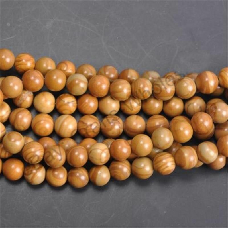 30 натуральных шариков круглой формы для изготовления ювелирного браслета DIY 6 мм.