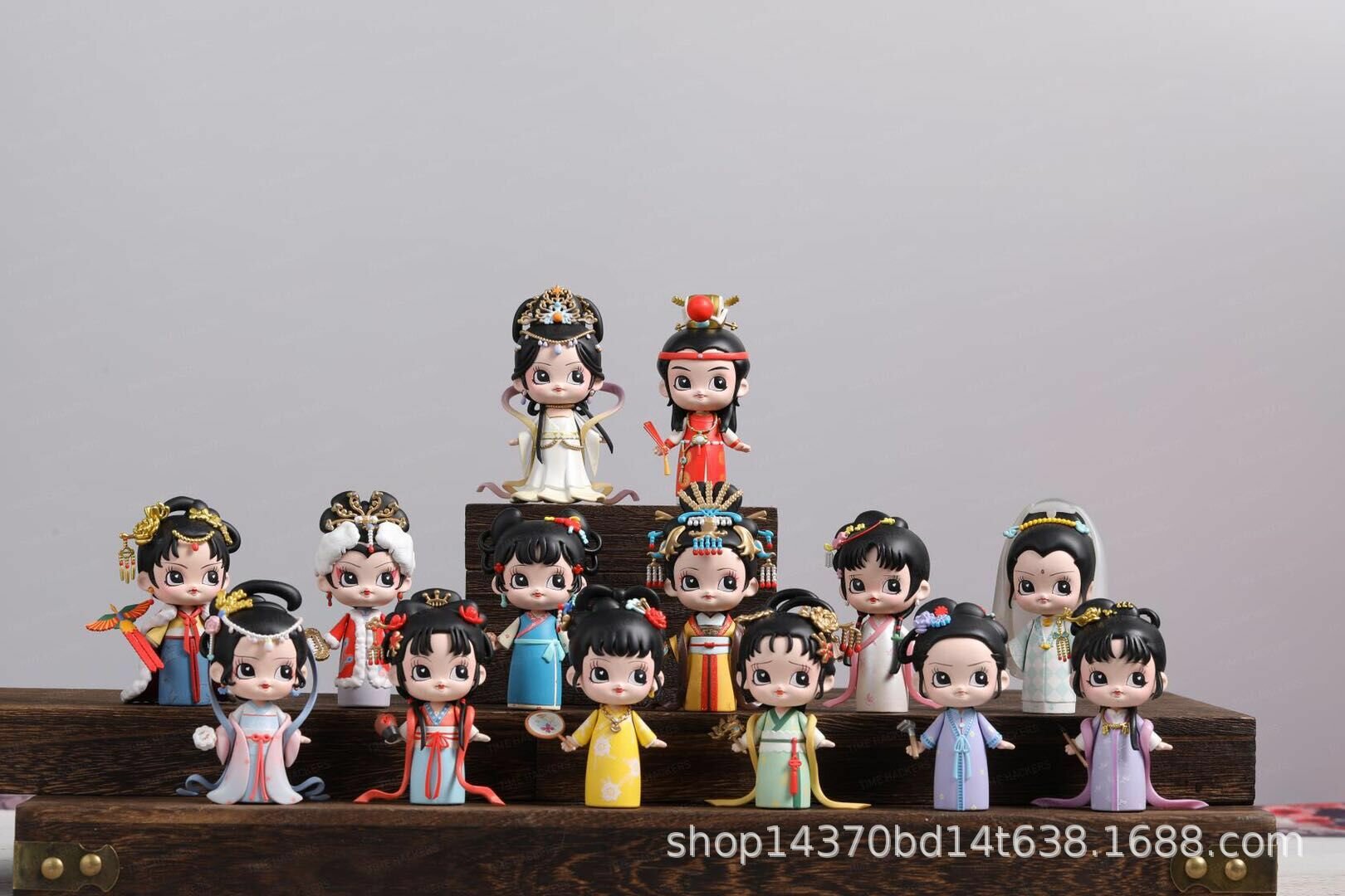 Аутентичная мечта о красной камере CHYNEE: Начало Хунмэн двенадцати золотых булавок кукла в китайском стиле в слепой коробке