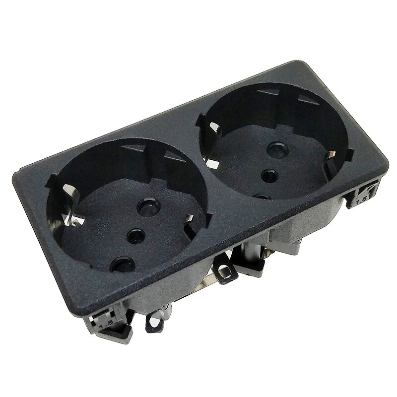 2-сторонняя дуплексная розетка Schuko типа F для поверхностного монтажа на панели, розетка переменного тока 100 ~ 250 В, 16 А