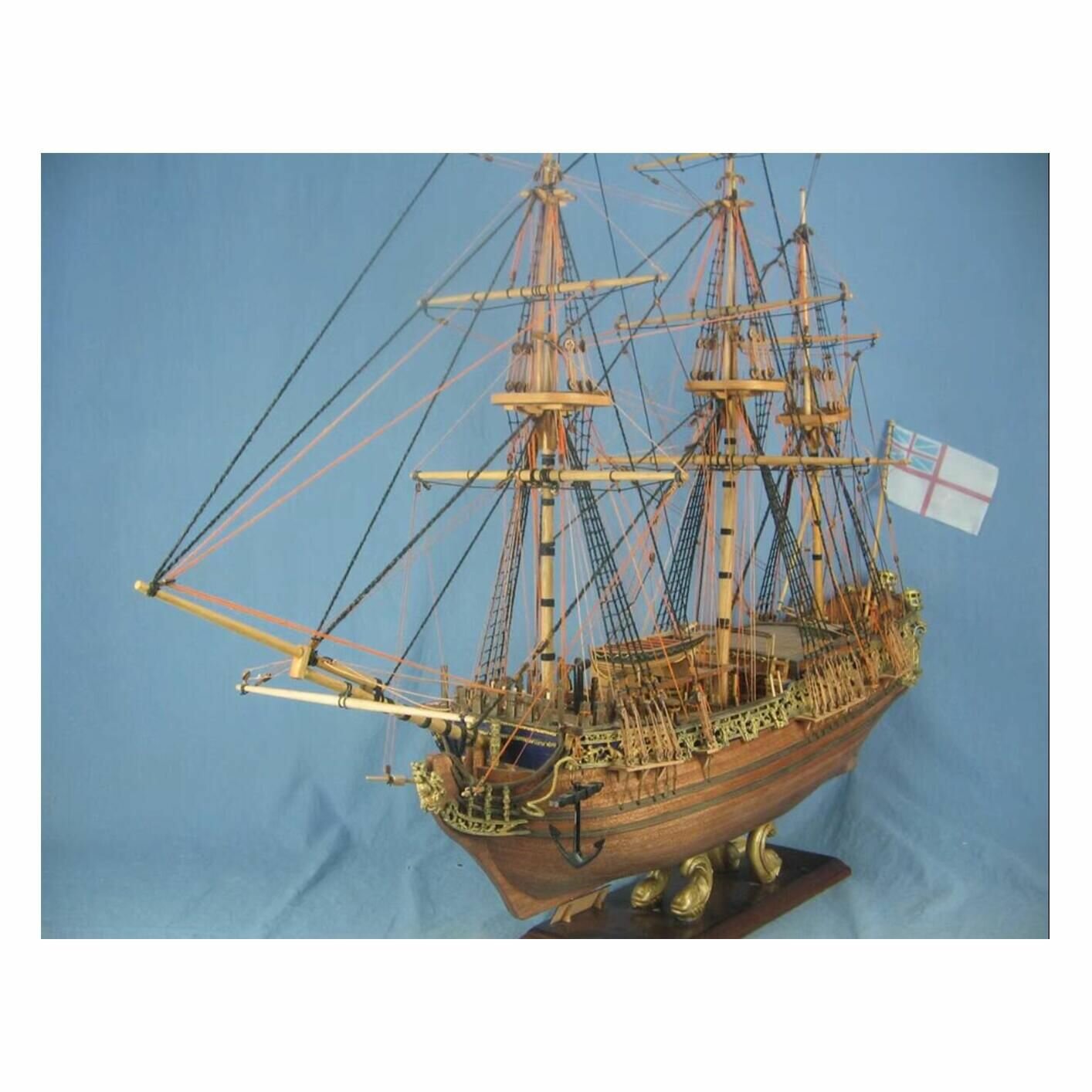 Sacle 1/50 British silk-stocking Royal yacht model kit HMS Royal кэролайн 1749 Ship model kit