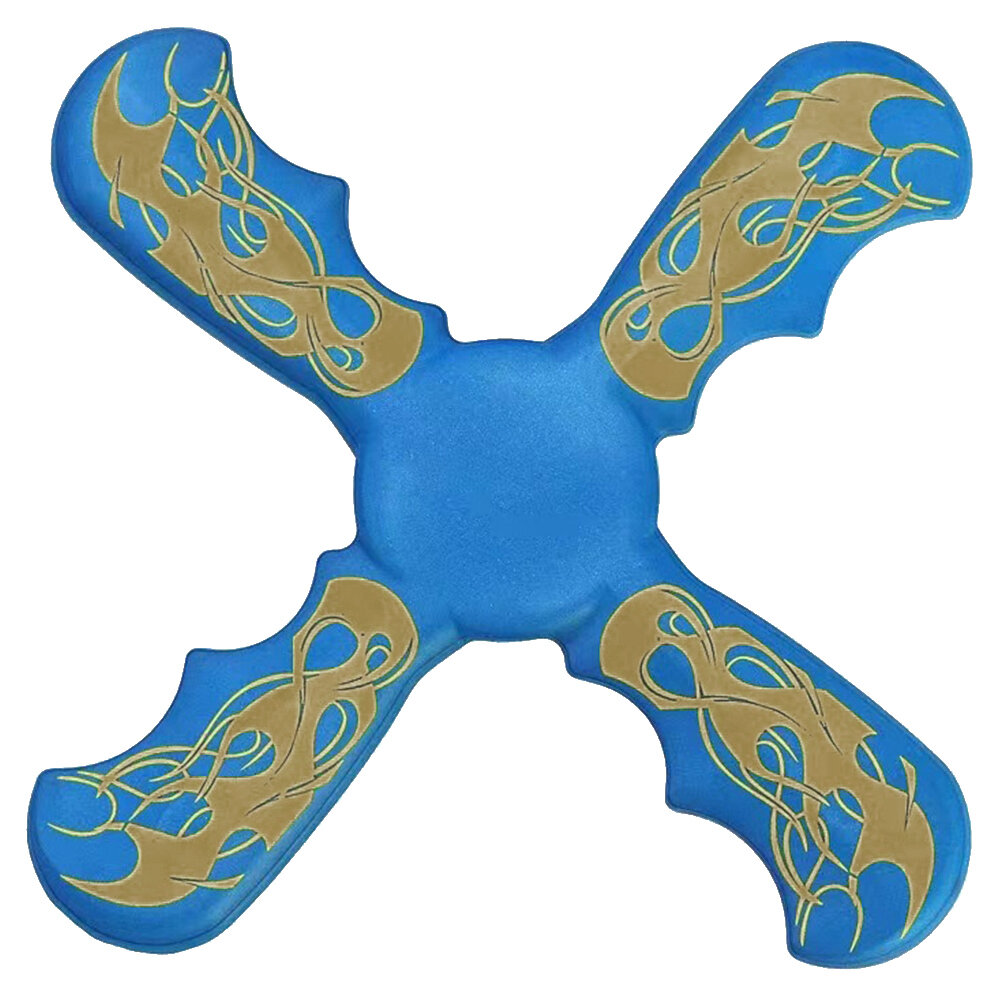 Детский бумеранг синий, 240 мм, мягкий безопасный летает обратно