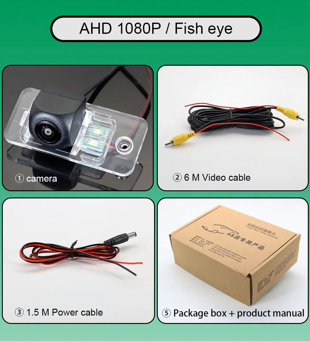 Для Audi A4 S4 RS4 B6 B7 8E 8H 2001 ~ 2008 Камера заднего вида ночного видения AHD 1080P AHD 1080P