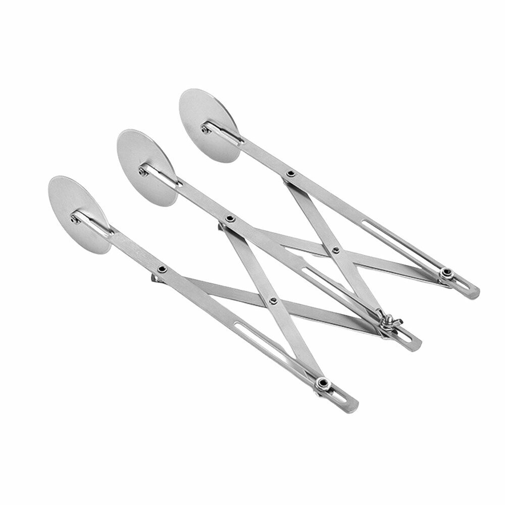 3 Wheel Делитель Теста из Нержавеющей Стали Silver Размер 3.2*24.5cm Диаметр Колеса 5.5cm Инструмент для Выпечки Пиццы Пасты Тортов Печенья Кухня