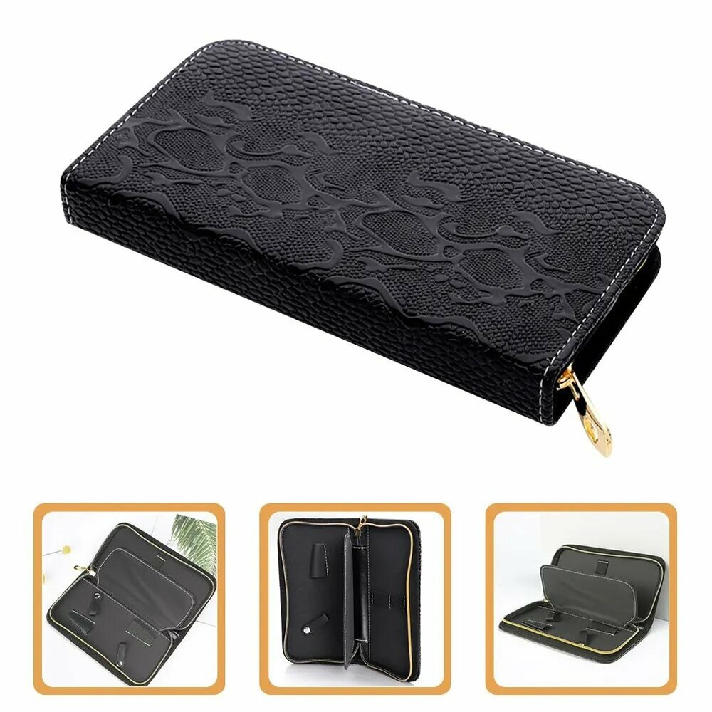 Чехол Для Ножниц Парикмахера, Прочный И Износостойкий, Из Кожи, 1Пакет