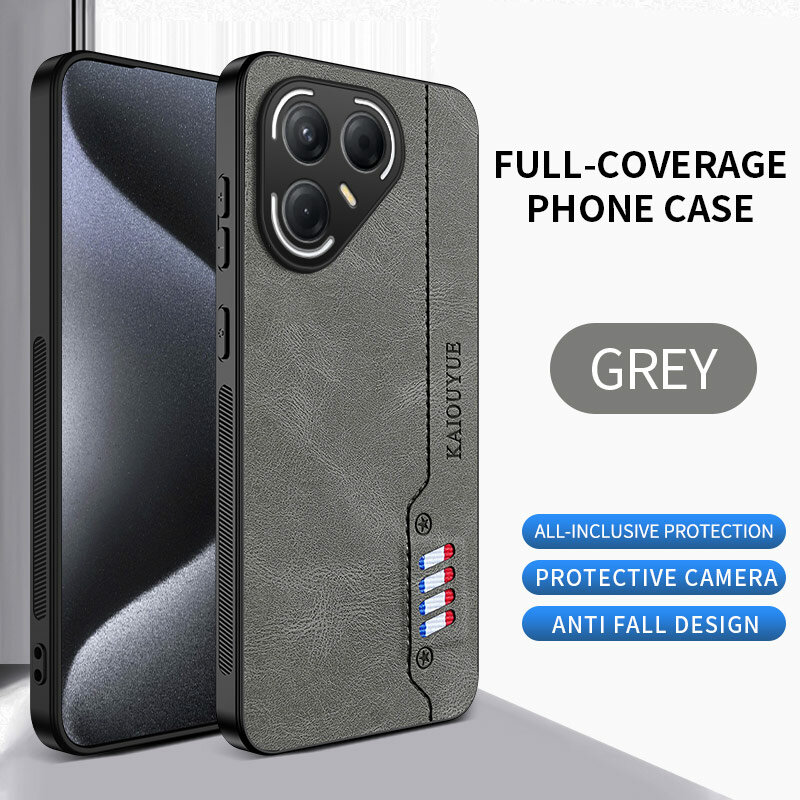Чехол для Tecno Pova 7 Ultra 5G / Техно Пова 7 Ультра 5Г Роскошная модная кожа, антиударный Защитная оболочка