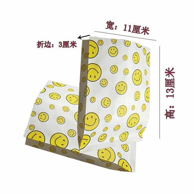 Одноразовые бумажные пакеты для закусок, куриного филе, картошки фри, куриного стейка, жареной курицы, маслостойкие бумажные пакеты, портативные пищевые пакеты малого размера