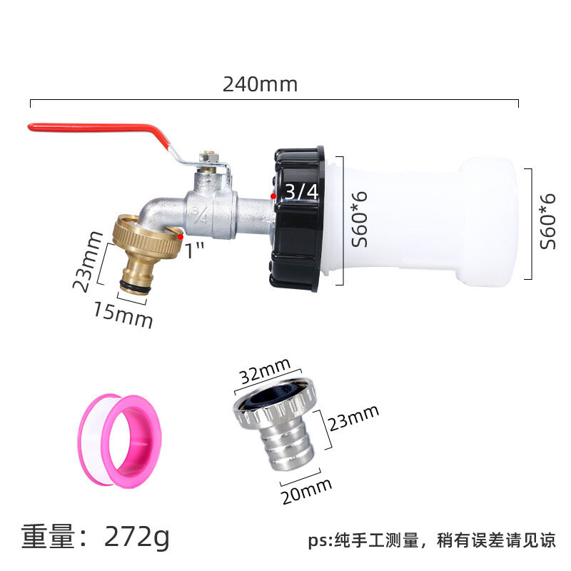 Трансграничные горячие продажи цинкового сплава кран пластиковая соска тонна барабан переключатель кран 1/2 дюйма 3/4