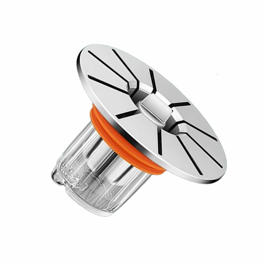 Эффективный слив с фильтром и защитой от запаха, Яркое серебро