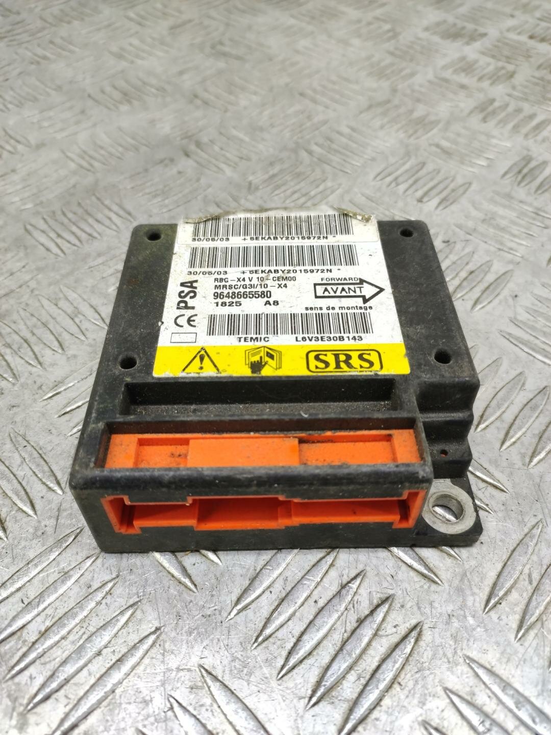 Блок управления подушками безопасности Citroen C5 рест. 2006 9648665580