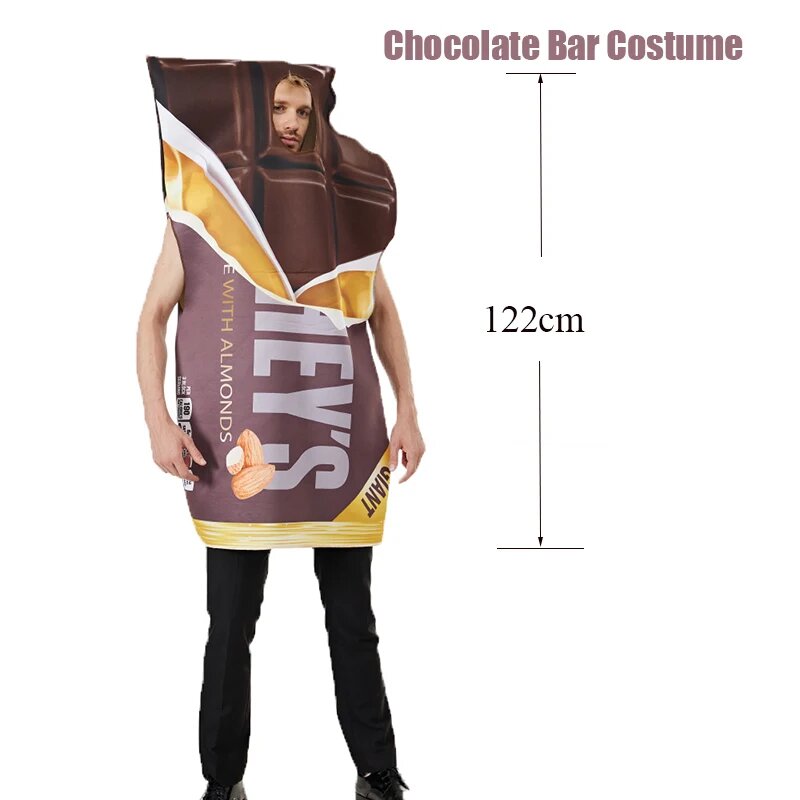 Унисекс, для женщин и мужчин, багета, Чили, кекс, тунец, круассаны, картофель, пицца, Пончик, маскарадный костюм для взрослых, костюм на Хэллоуин