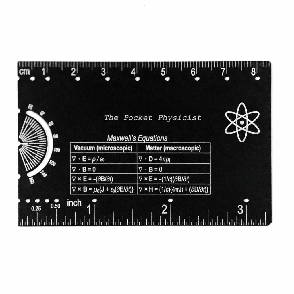 Металлическая инженерная линейка с метрической и британской шкалой для точных измерений, - 5