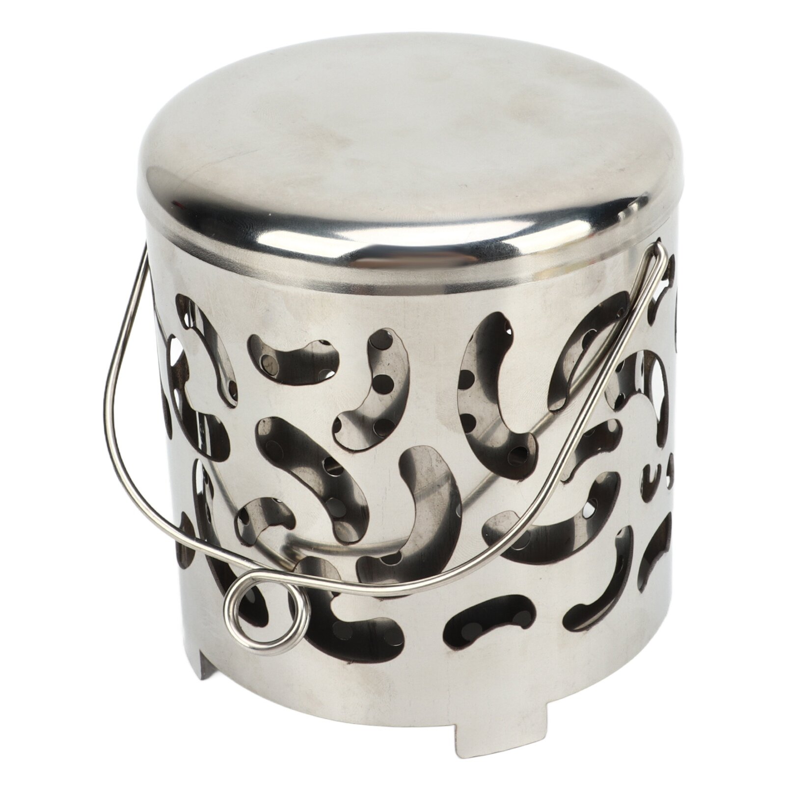 Портативная походная печь-обогреватель из нержавеющей стали, мини-обогреватель для палаток быстрого нагрева для использования на открытом воздухе, прочный и компактный