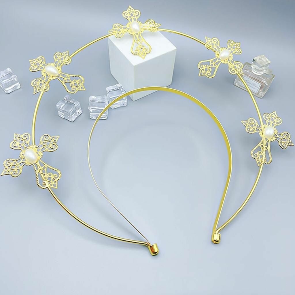 Нимбы, Корона, Повязка на голову, Крест-накрест, Головной убор Богини для женщин и девушек на свадьбу