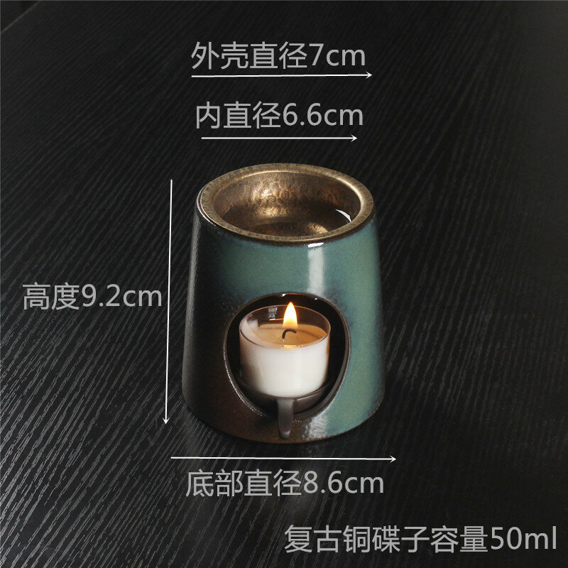 Керамический ароматический горелка для домашнего использования, внутренний обогреватель эфирных масел, свечная горелка, лампа для кофейного порошка, диффузор аромата сандалового порошка