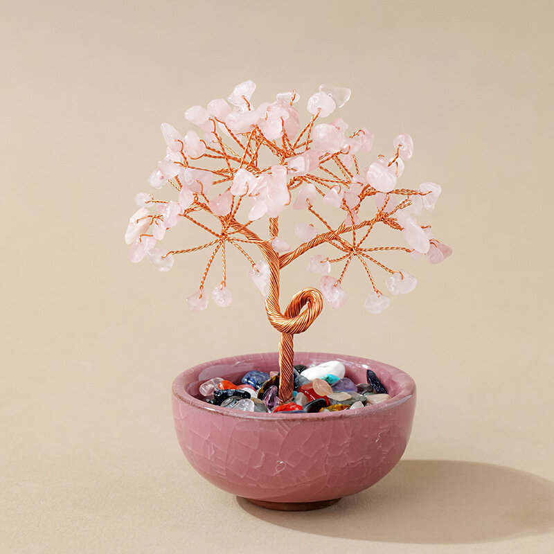 Натуральный желтый кристаллический денежный дерево, стеклянный слиток, сокровищница, кристаллическое дерево, денежное дерево, домашний декор, настольное украшение