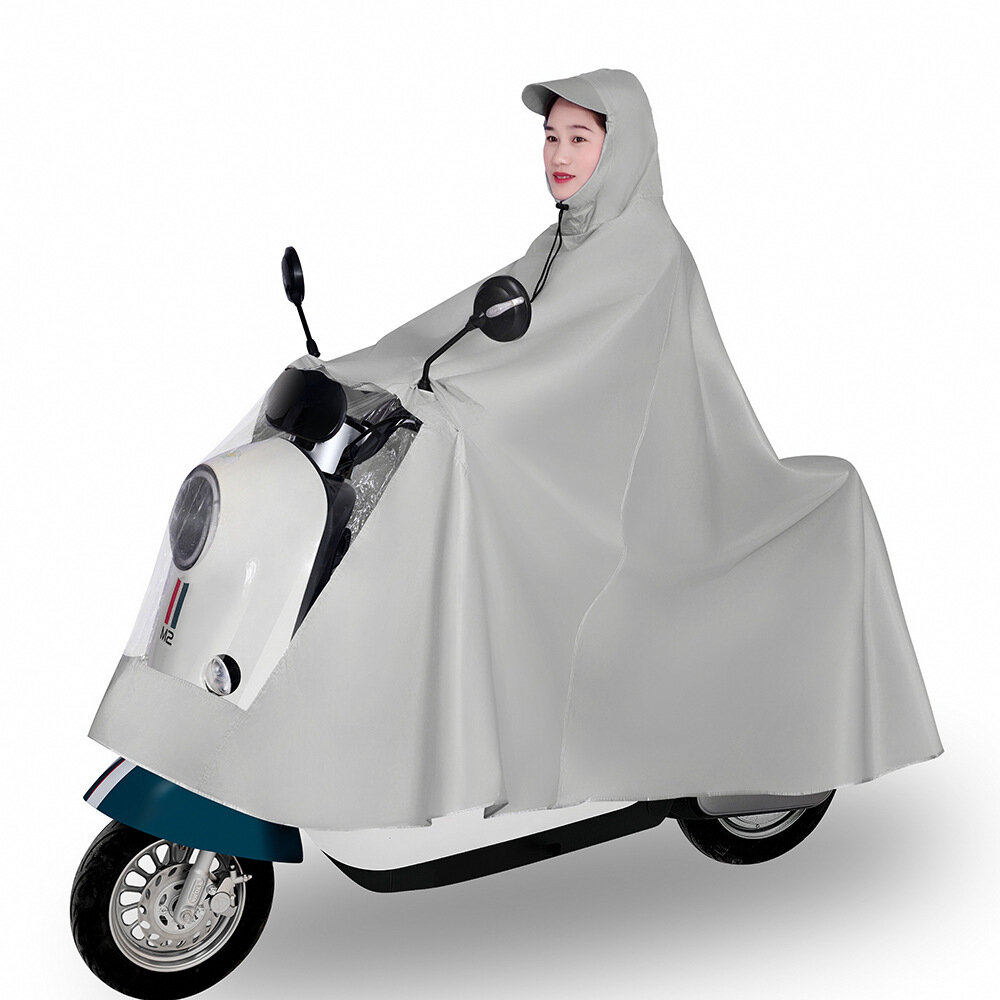 Дождевик для электросамокатов, очень большой и толстый, для электровелосипедов, мотоциклистов, унисекс, полный защитный костюм, защита от сильного дождя, дождевик