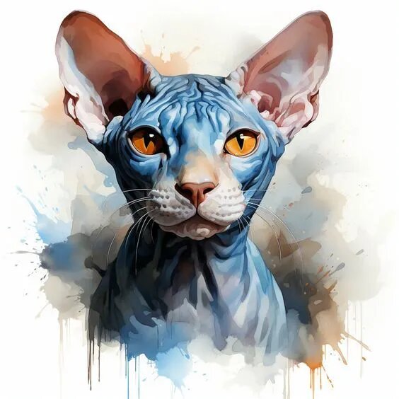 Алмазная Мозаика "сфинкс, Кот" 40*50 См, Безрамная, Идеальна Для Дома, Украшения, Подарков.