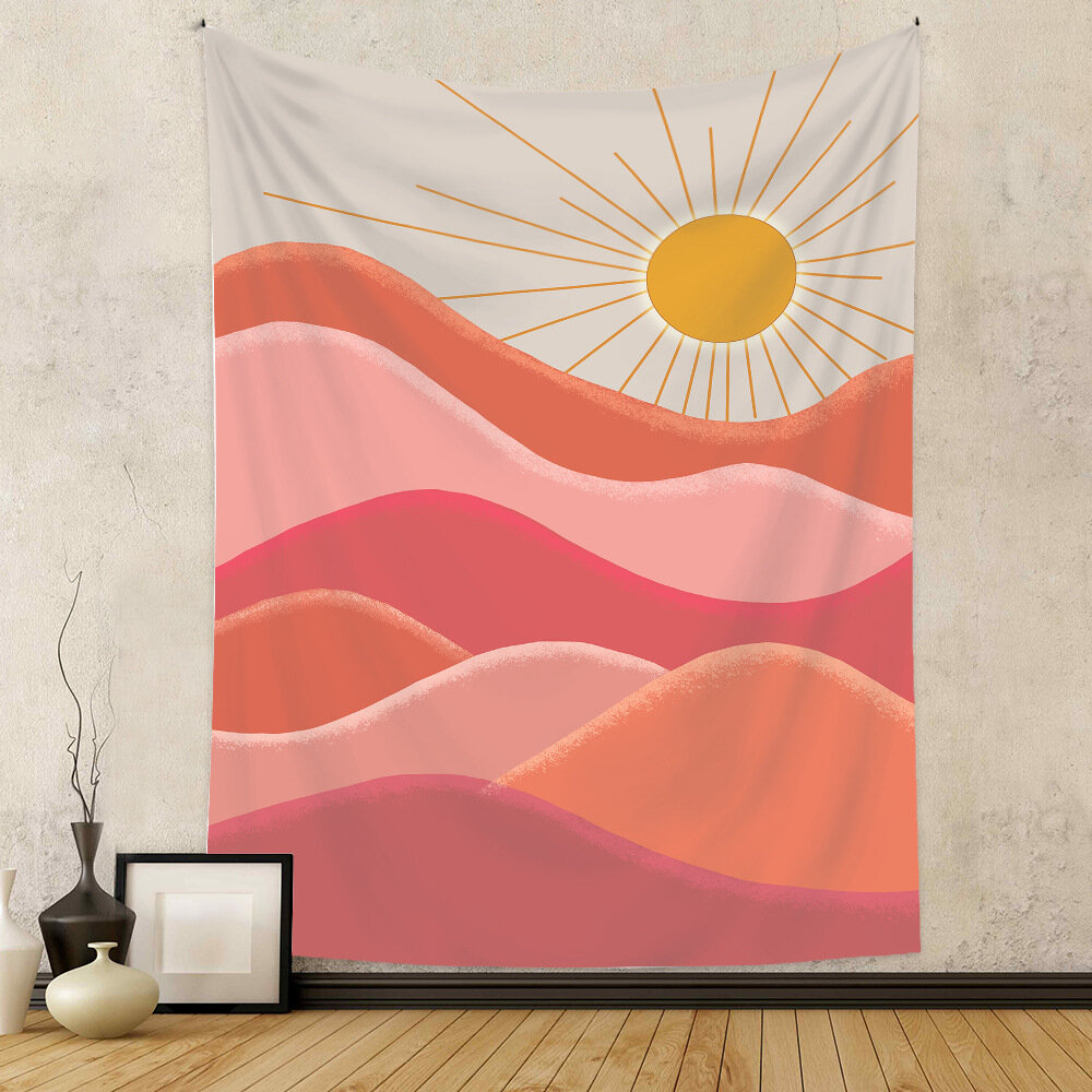Бохемское панно, 180x230 см, с коротким ворсом, декор для большой комнаты