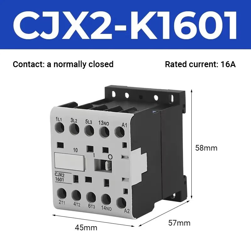 Мини-контактор CJX2-K0910 K1210 K1610 230В 380v, k-1601