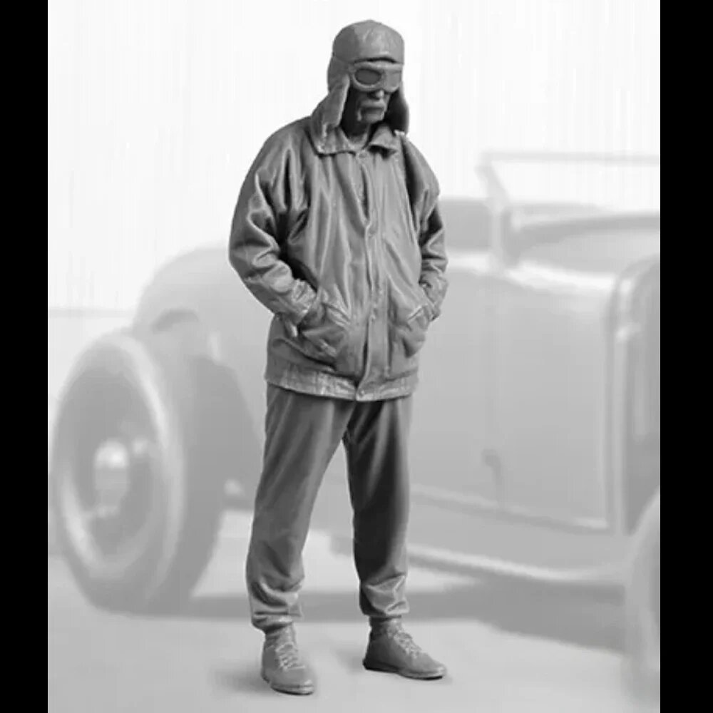 Водитель 1/32, гражданский пилот N ° 2, фигурка солдата из смолы, военная тема, комплект в разобранном и неокрашенном виде