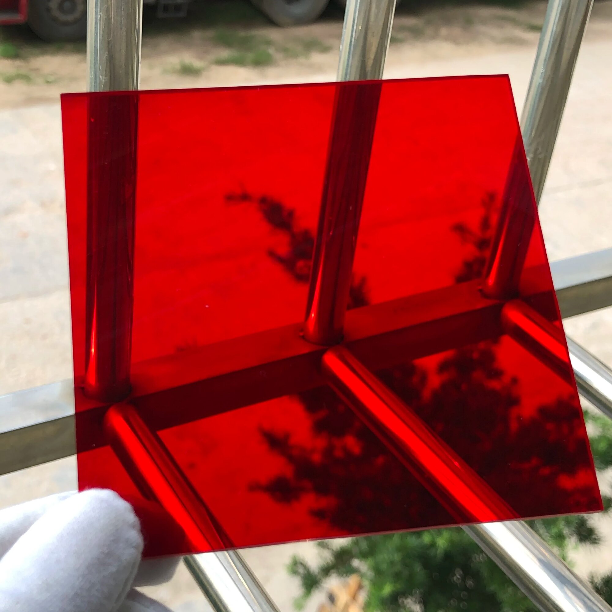 Прозрачный акриловый лист CXXCL, 2.8 мм, 16 цветов Красный, 400mmx300mm, 102-Red