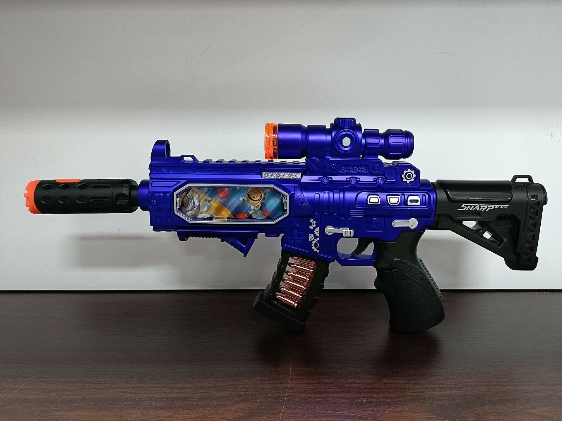 Детский пулемет с вибрацией, телескопическим распылителем, звуком и светом, музыкой, симуляцией, для уличной торговли и ночного рынка