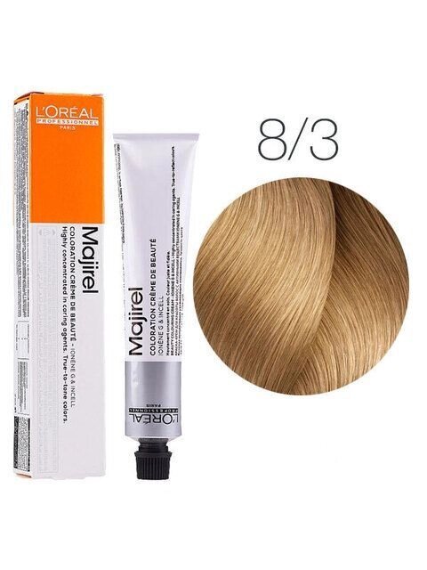 L'Oreal Professionnel Стойкая краска для волос Majirel, 8.3, 50 мл