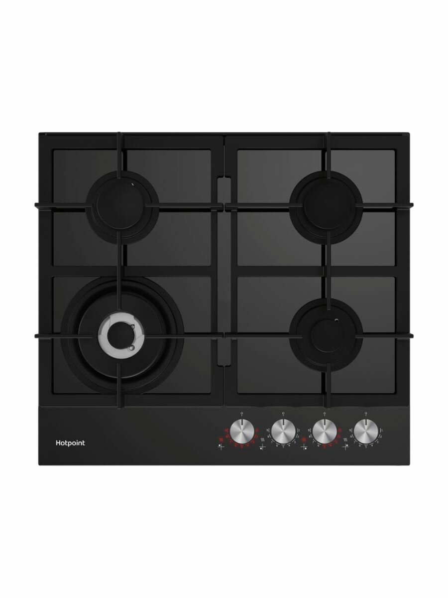 Варочная панель газовая Hotpoint HGSL 62 F/BK, черный