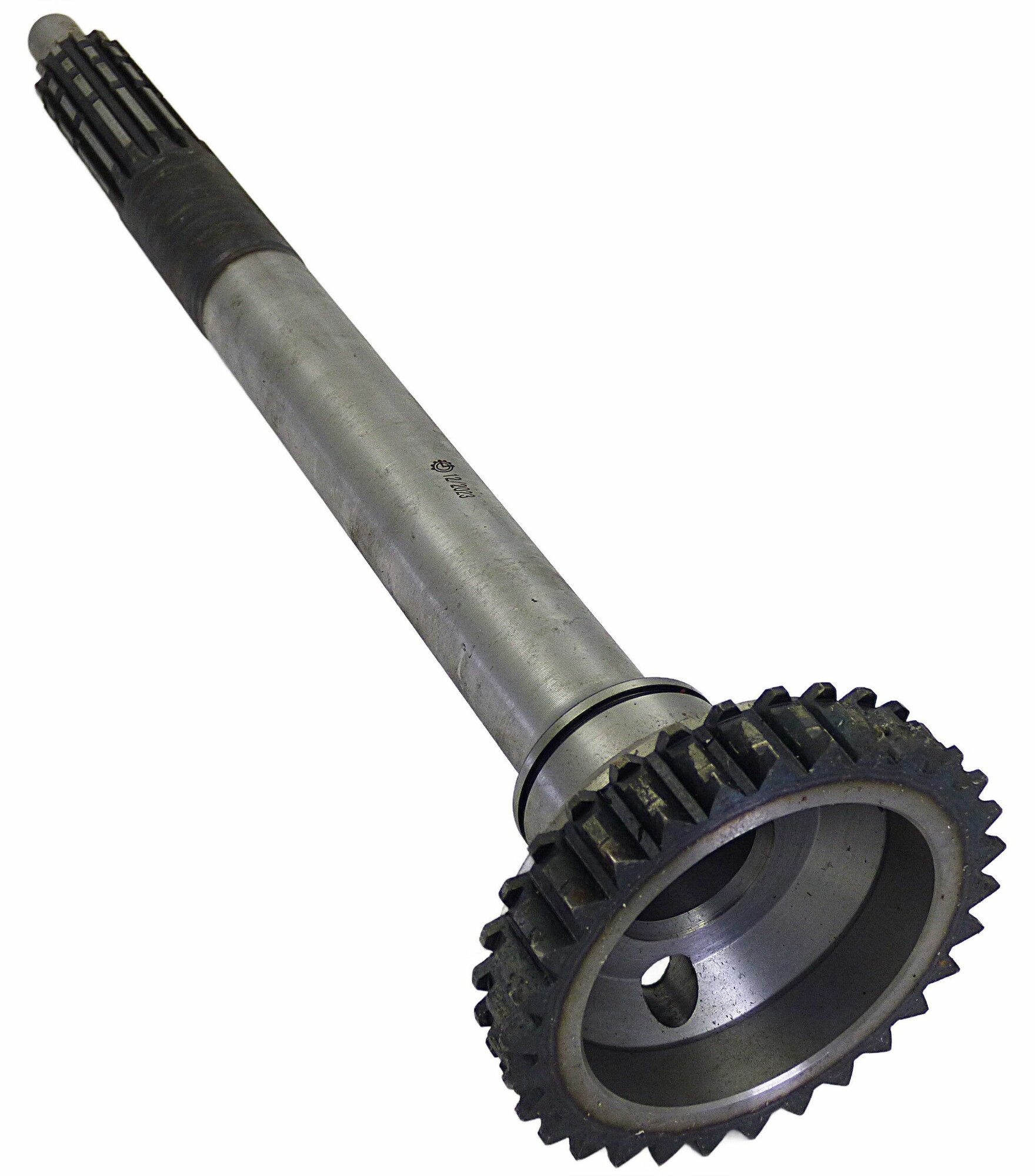 Вал коронной шестерни редуктора заднего ВОМ ведущий 70-4202044, на трактора МТЗ, сталь 45