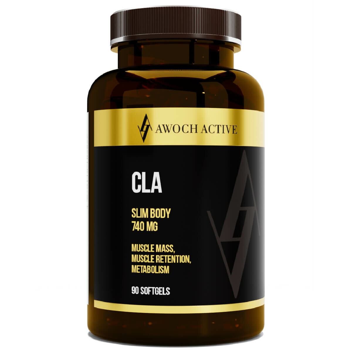 Конъюгированная линолевая кислота CLA, 90 капсул, AWOCHACTIVE