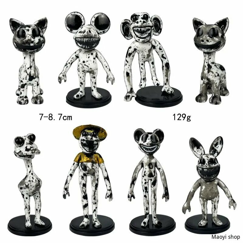 Набор из 8-Кролик Монстр Зоономалия Фигурки и аксессуары/ Zoonomaly monster Bunny 7-8.7СМ
