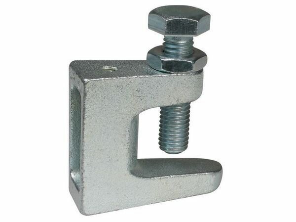 Струбцина монтажная EKF М8, зажимная, сталь оцинкованная