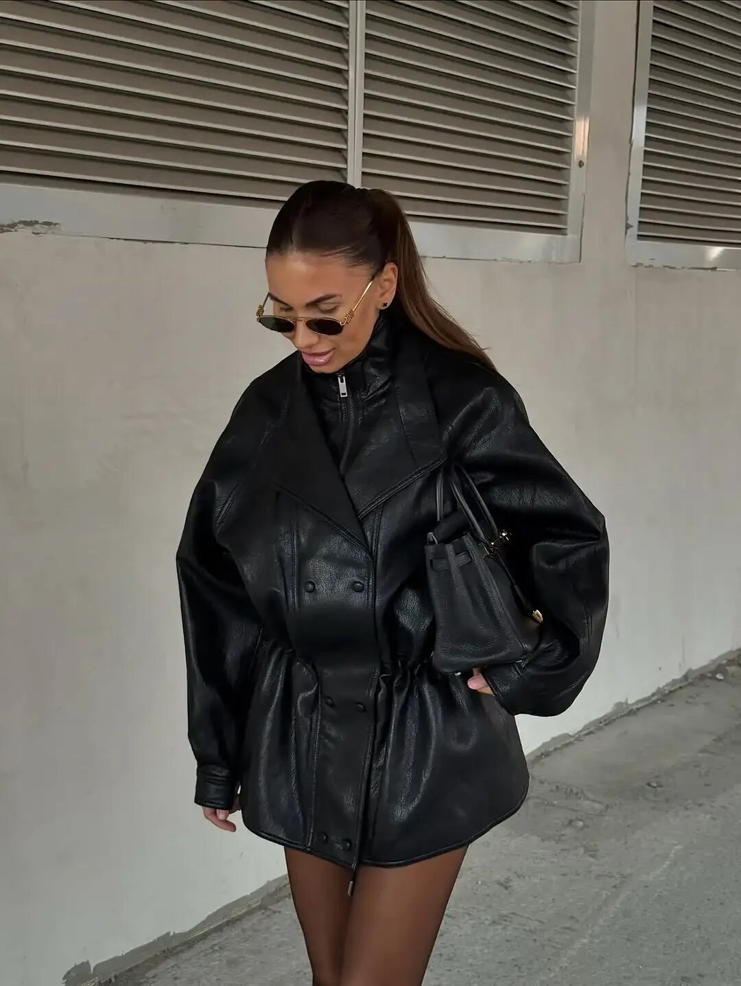 Куртка кожаная