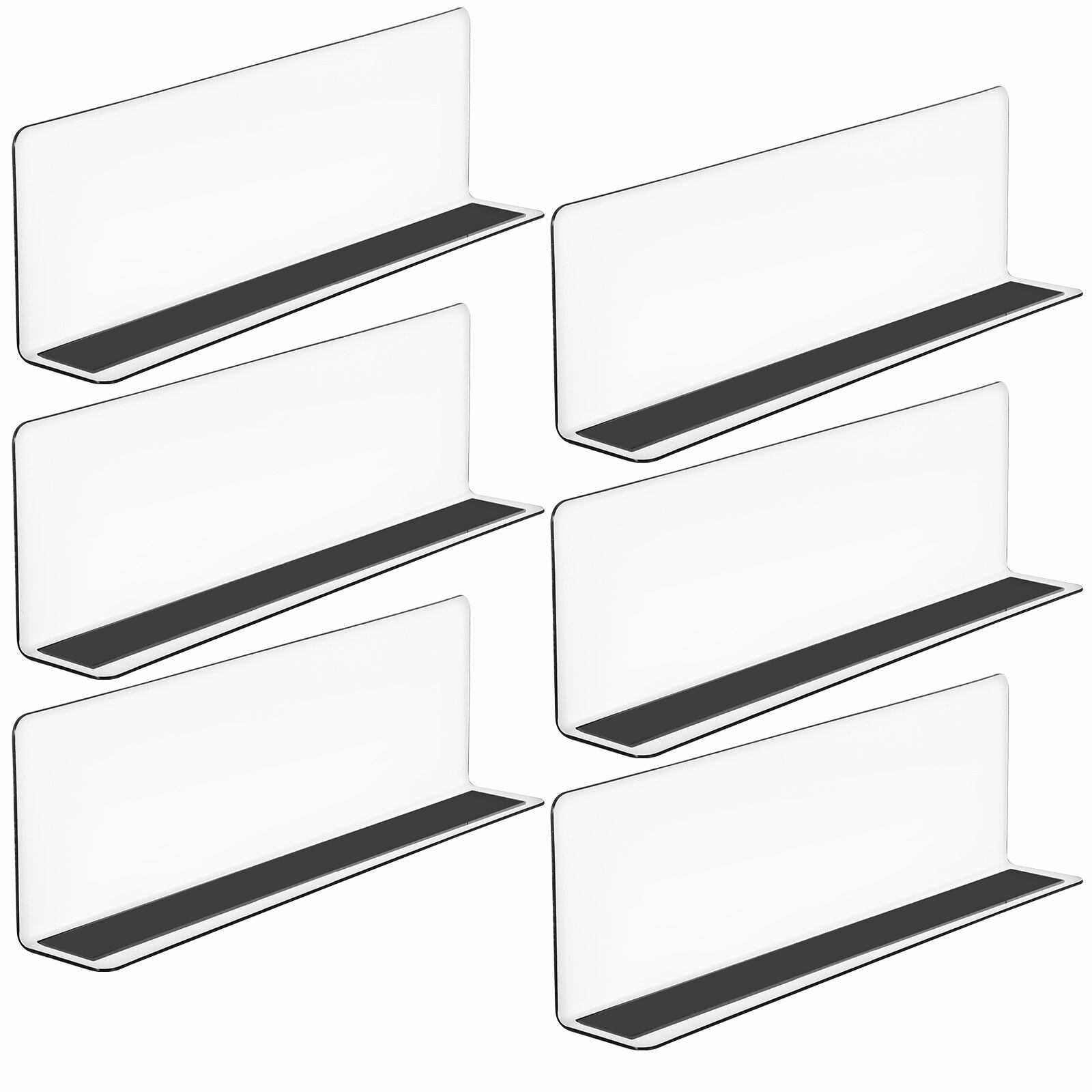6 Штук Полочных Разделителей, Из Пвх, Для Упорядочивания В Доме