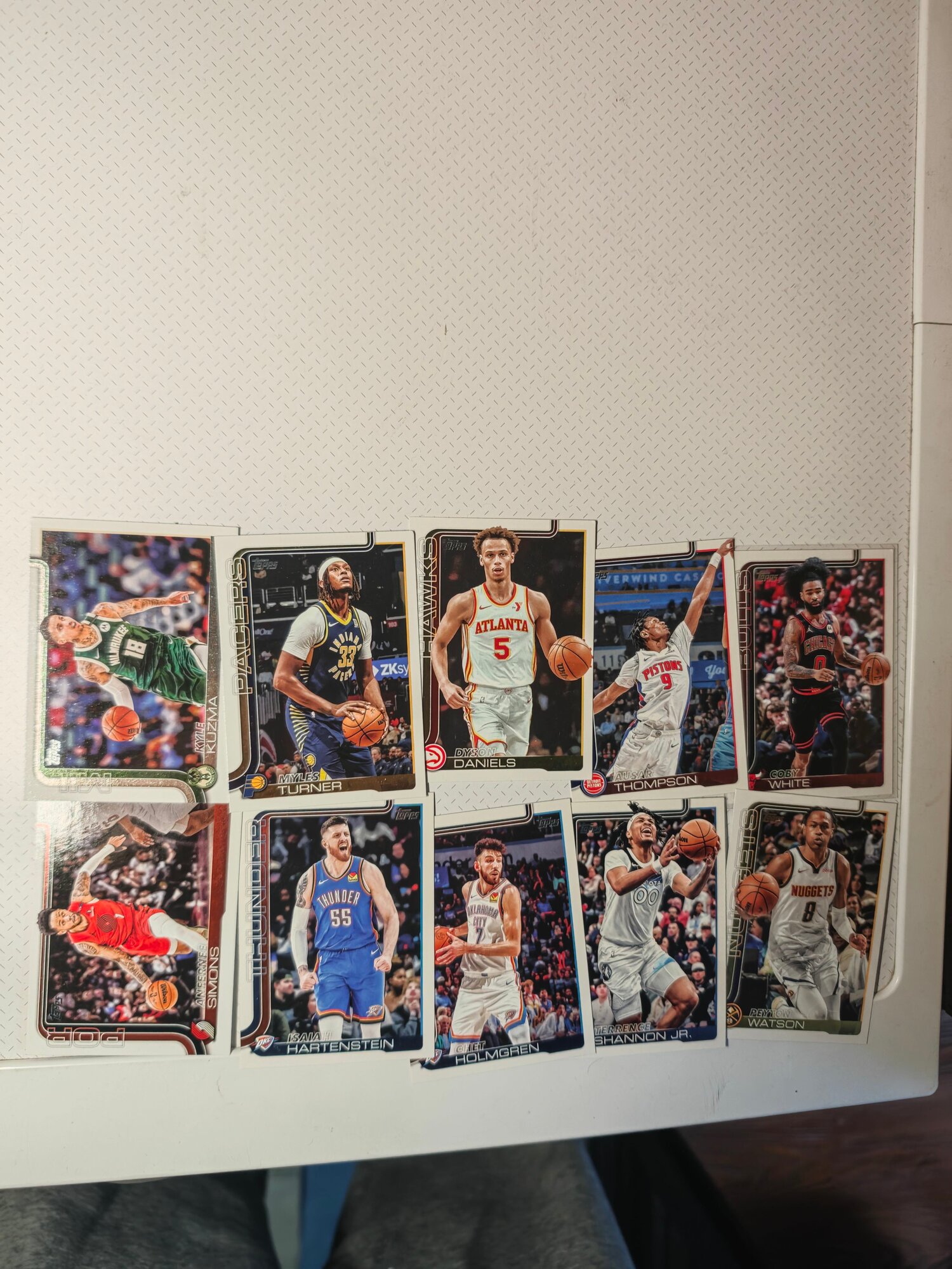 Набор коллекционных стандартных баскетбольных карточек Topps NBA