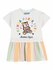 Платье KENZO Bubble Tiger, размер 71, бежевый/белый