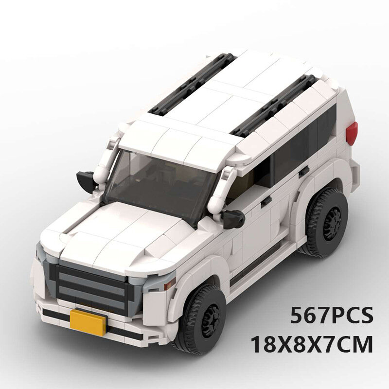 МОЦ собранная игрушечная машинка Toyota Land Cruiser для мальчика, собранная 8-ми решетчатая машинка