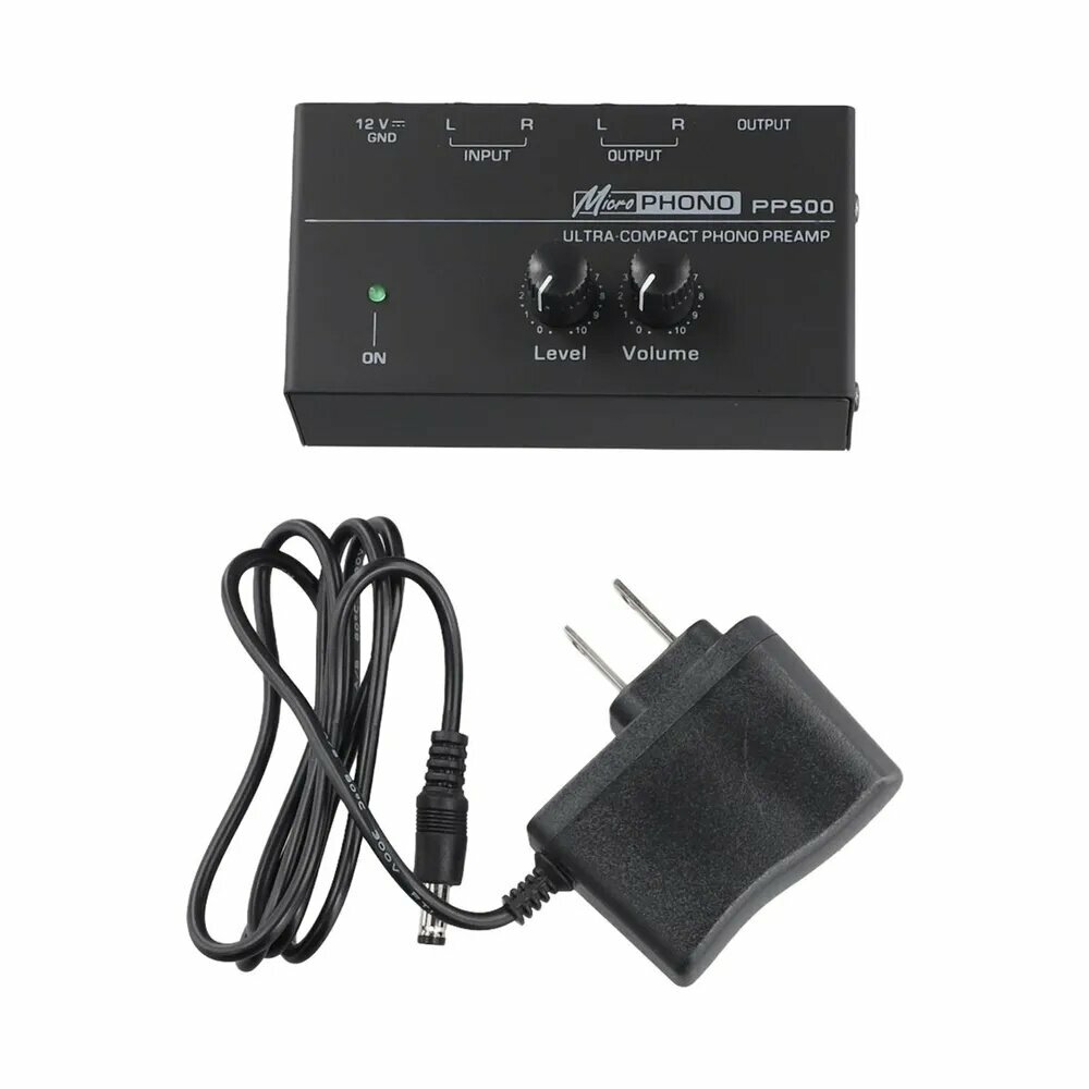 Ультракомпактный предусилитель-фонокорректор PP500 с регулировкой баланса и громкости, предусилитель для проигрывателя виниловых пластинок,