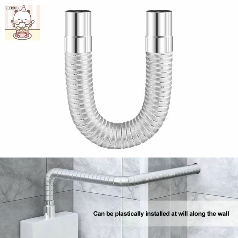 251104Колено из нержавеющей стали для дымохода, изгиб трубы нескольких дымоходов, растяжка 50 мм-