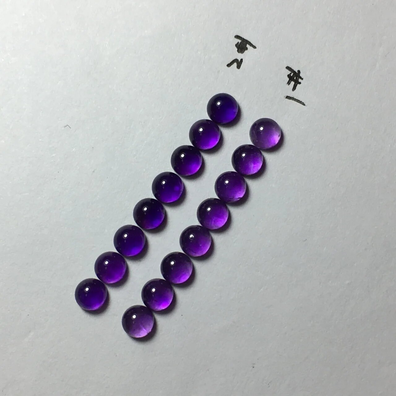 20 шт. круглые кабошоны из натурального аметиста 4 мм Color 2