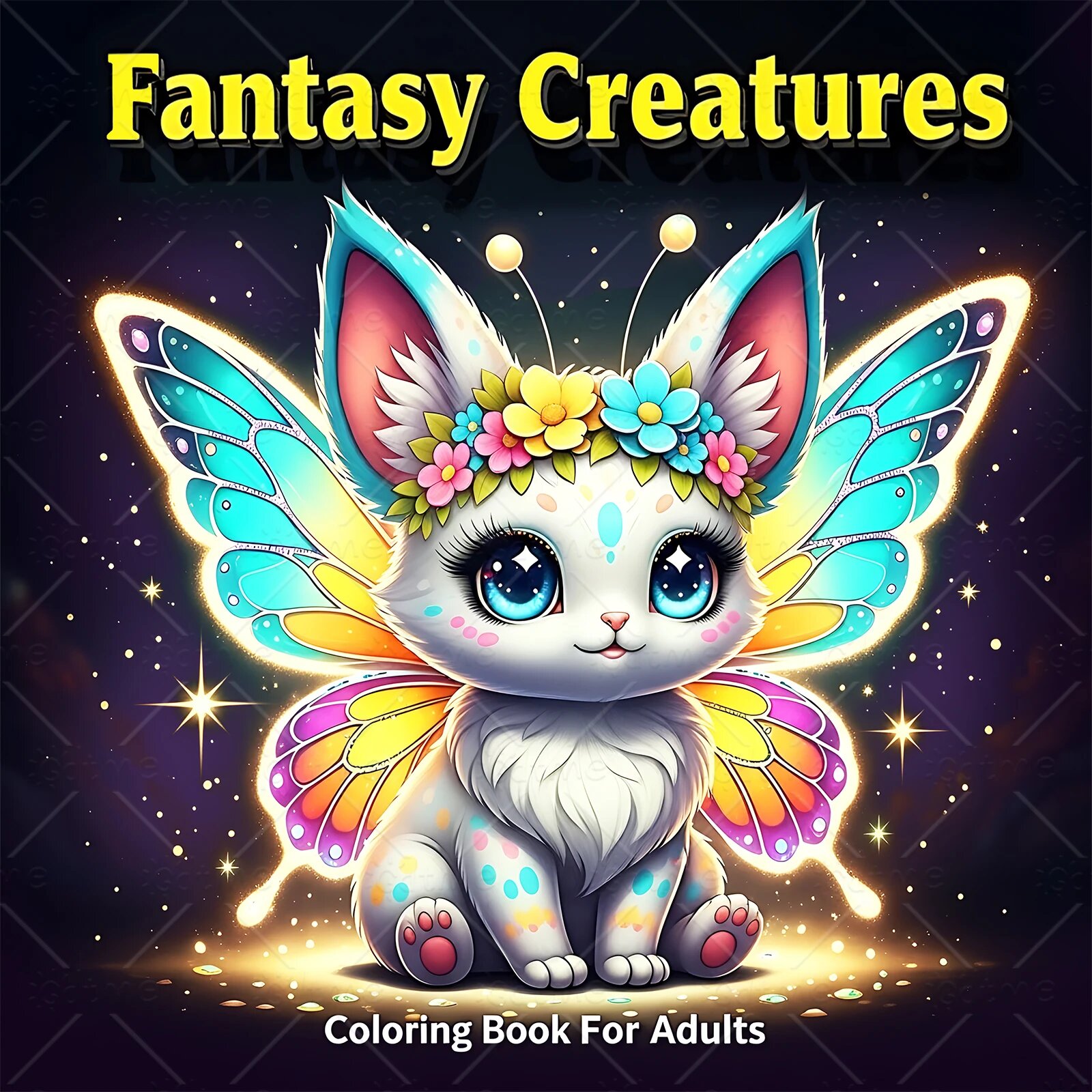 Раскраска для взрослых "Фантастические существа"