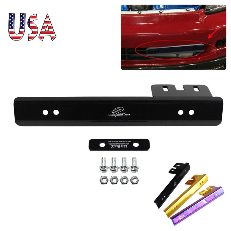 2026 Аксессуары для модификации автомобилей, рамка для номерного знака из алюминиевого сплава, цветная алюминиевая рамка JDM для номерного знака