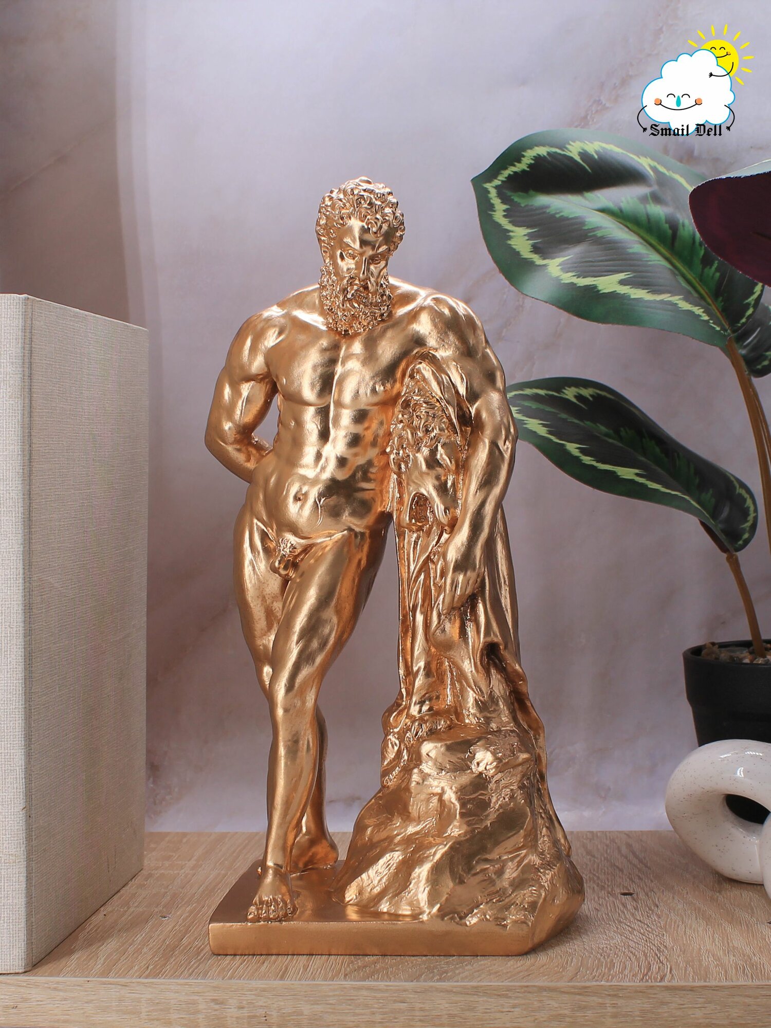 Статуэтка "Геракл" , 25 см , гипс , цвет бронза светлая