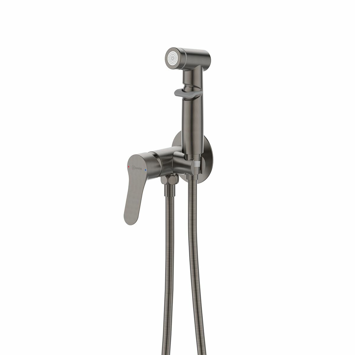 Смеситель Lemark Siberia LMF-7058B-GM с гигиеническим душем, встраиваемый
