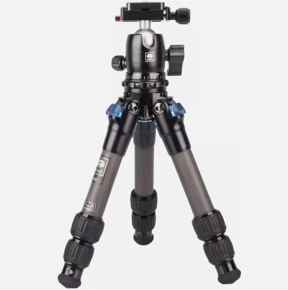 Sirui AM-223 Штатив для камеры из углеродного волокна Компактный мини-штатив для путешествий с 360 B-00K максимальная нагрузка 15 кг