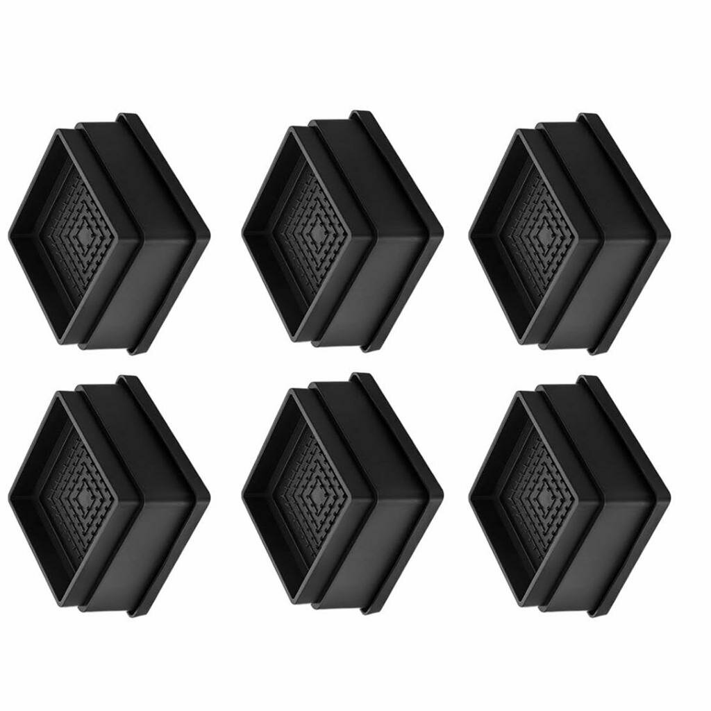 Регулируемые подъемники для кровати (6 шт.), квадратный 2 дюйма 6 упаковок