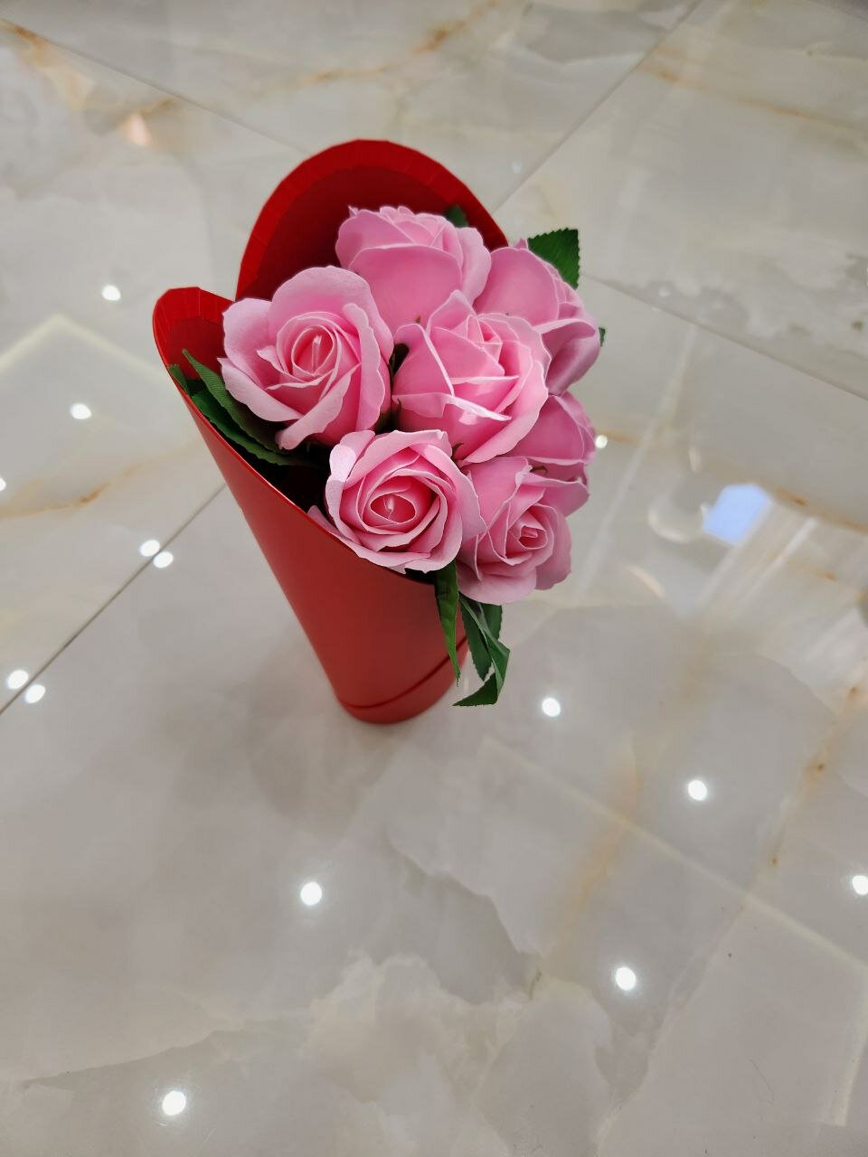 Подарочный набор из мыльных цветов "Для всех случаев жизни", "для наших любимых дам" Розовый цвет