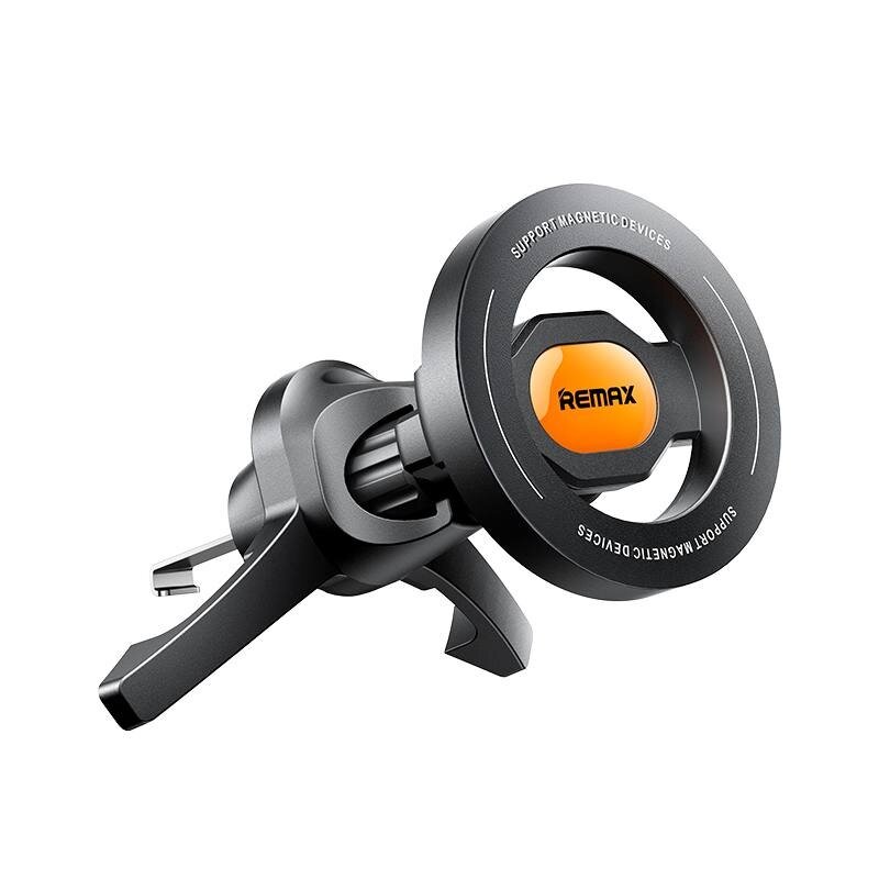 Держатель магнитный с кольцом Remax Universal Holder RM-C14, в воздуховод, Черный/Оранжевый