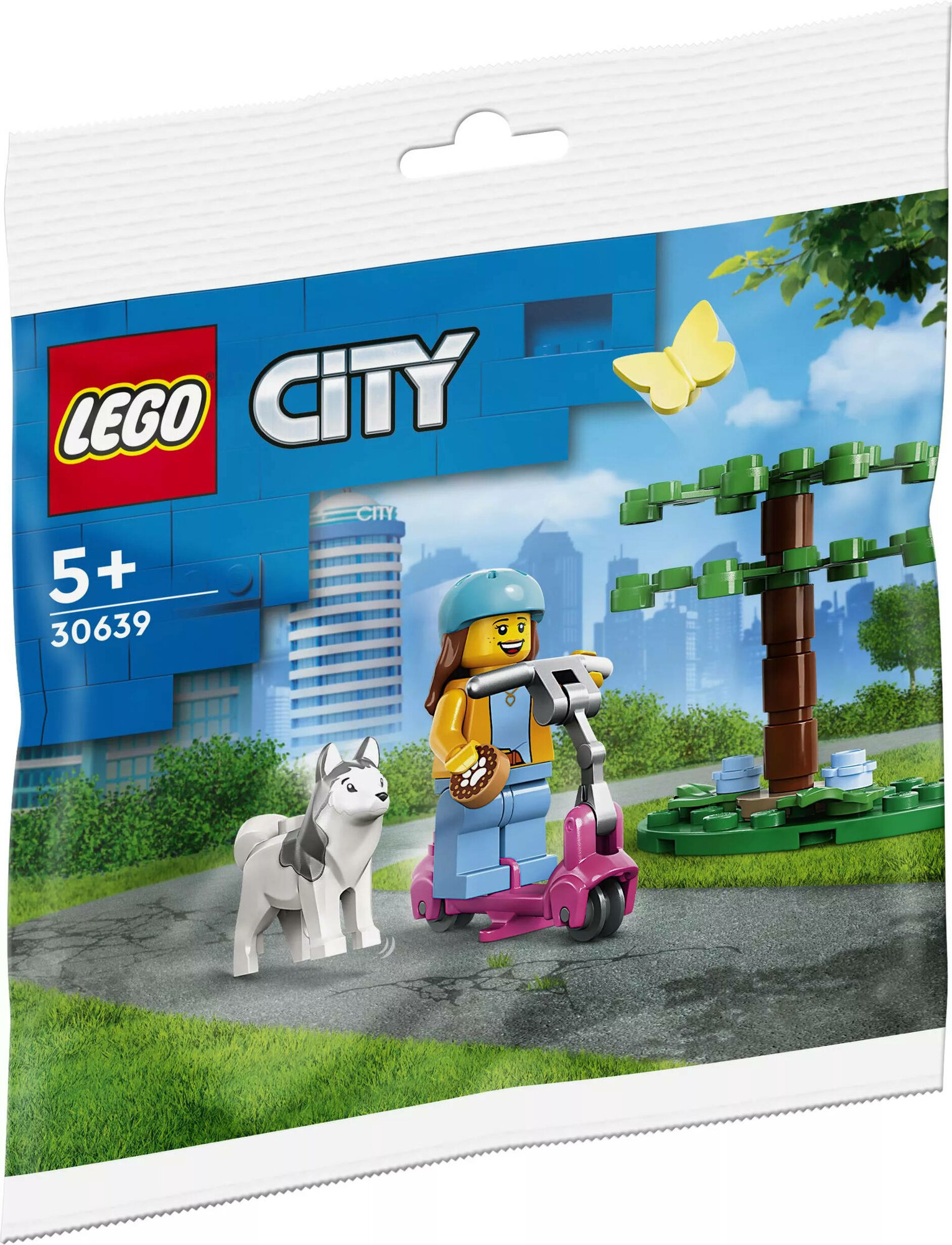 Конструктор LEGO City 30639 Парк для собак и самокат